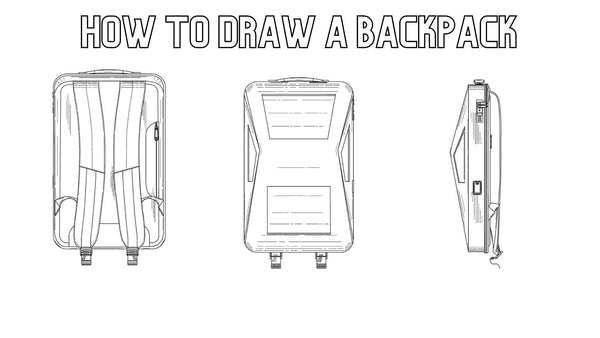 How to draw a backpack