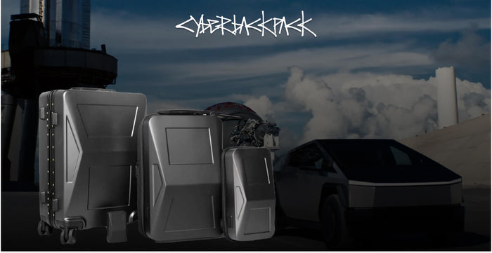Tesla Cybertruck-Inspired Backpacks, Luggage, and Travel Accessories