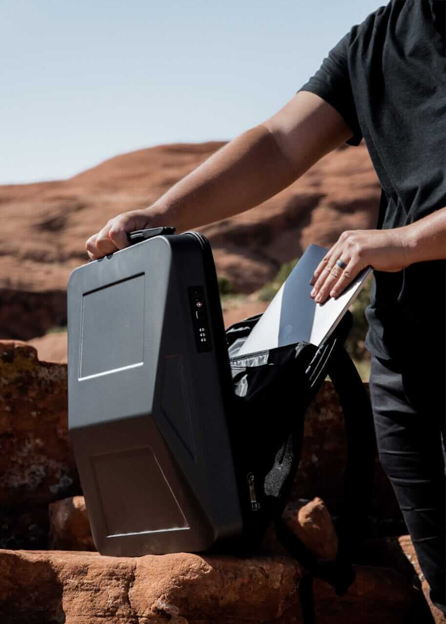 Tesla Cybertruck-Inspired Backpacks, Luggage, and Travel Accessories