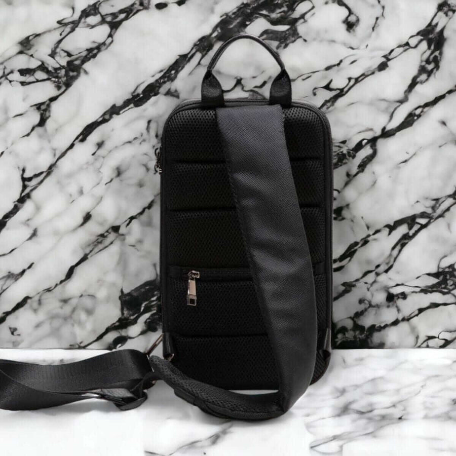 CYBER SLING: TESLA CYBERTRUCK-INSPIRED (7L, USB PORT, CROSSBODY, TSA L